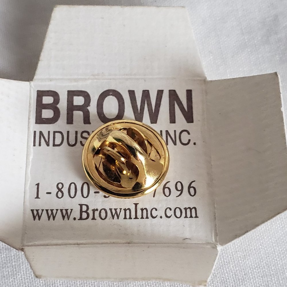 25 Years Of Service Award Vintage Round Lapel Pin By … - Gem